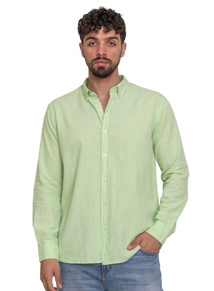 Men'S Shirts | Mint Linen Shirt Classic – Khotwh