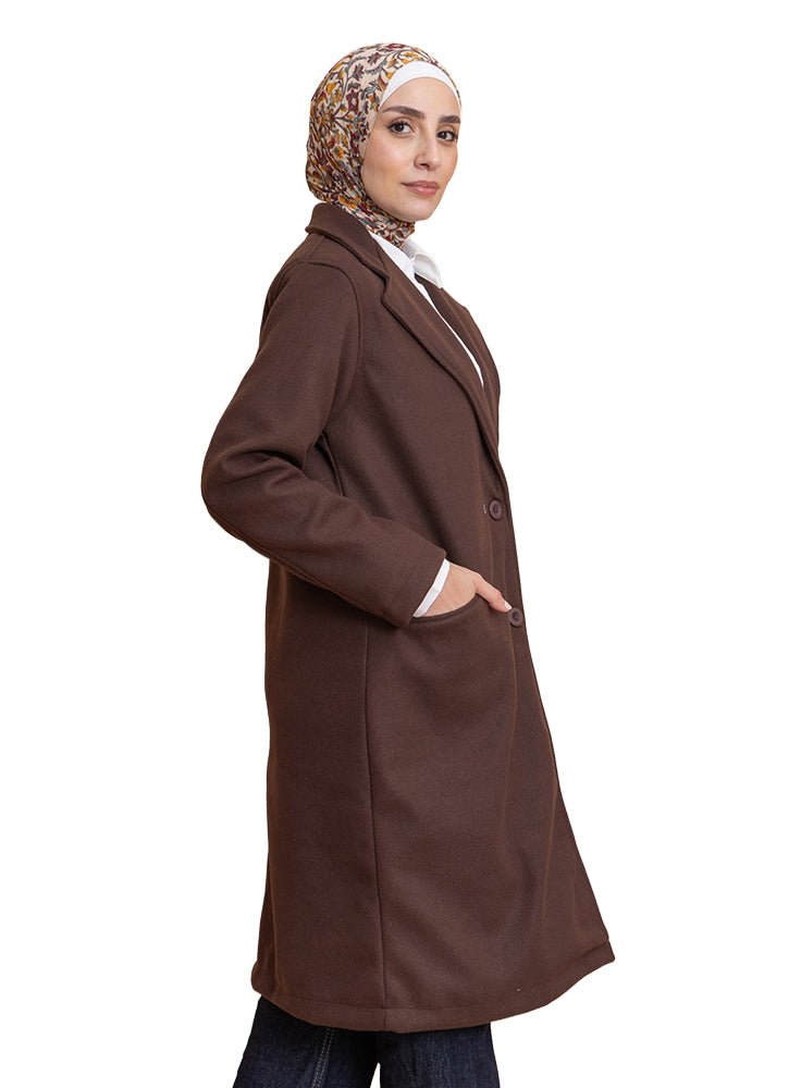 Brown RD-Basic Feather Jacket – Khotwh