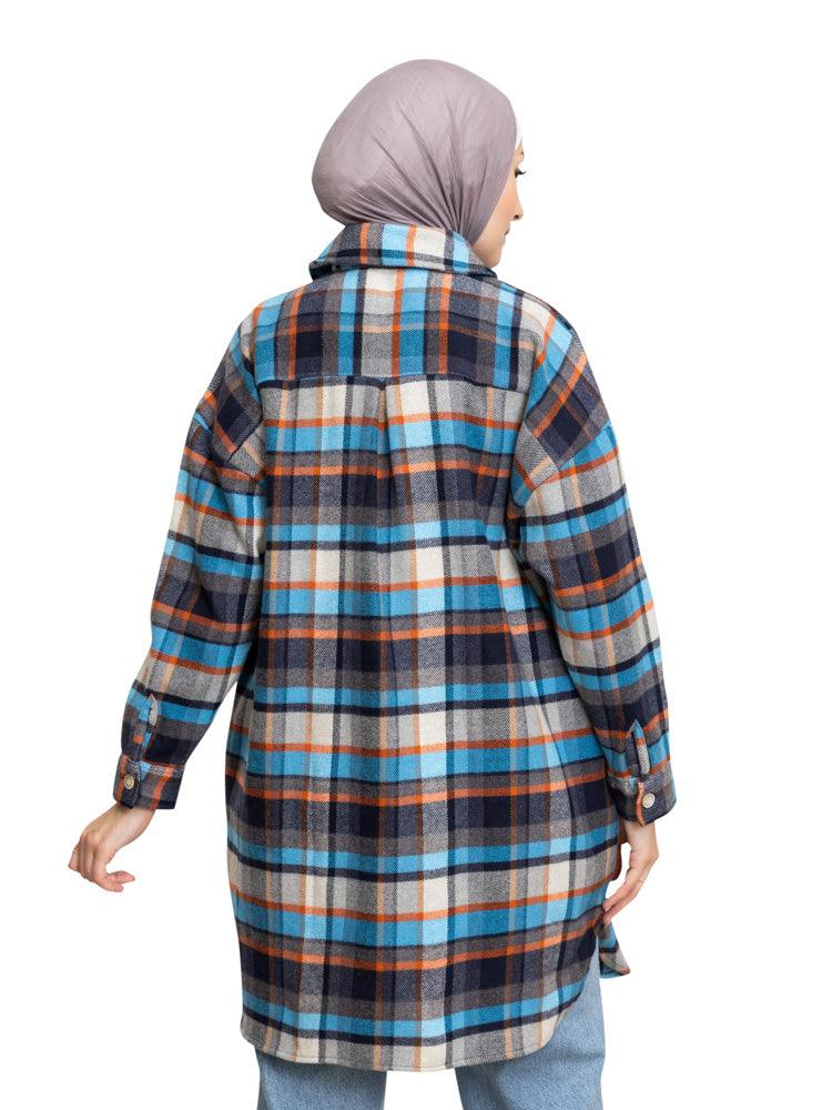 Checkered 20 Ultra Long Ch Shirt for Women.. Premium quality at affordable prices. Buy now! – Khotwh