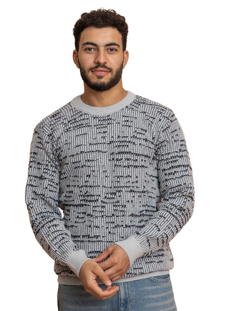 Men Pullovers | Grey Round Pullover Soft – Khotwh