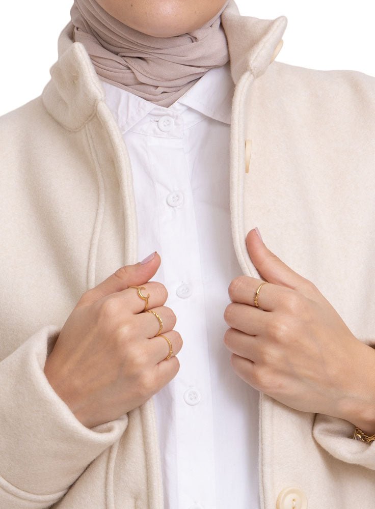 Latte RD-Short Feather Shirt | Affordable Shopping, Premium Quality – Khotwh