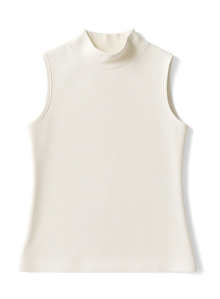 Women's Tops | White Half Sleeveless Slim Fit Top – Khotwh