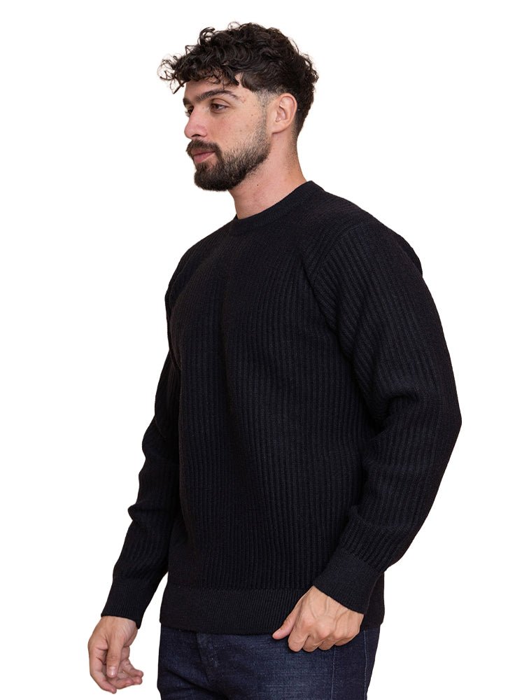 Get Black Round Pullover For Men From Winter Clothes – Khotwh