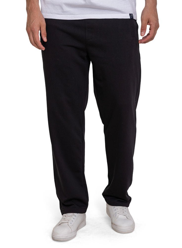 Men'S Pants | Black Wide Leg Melton Pant – Khotwh