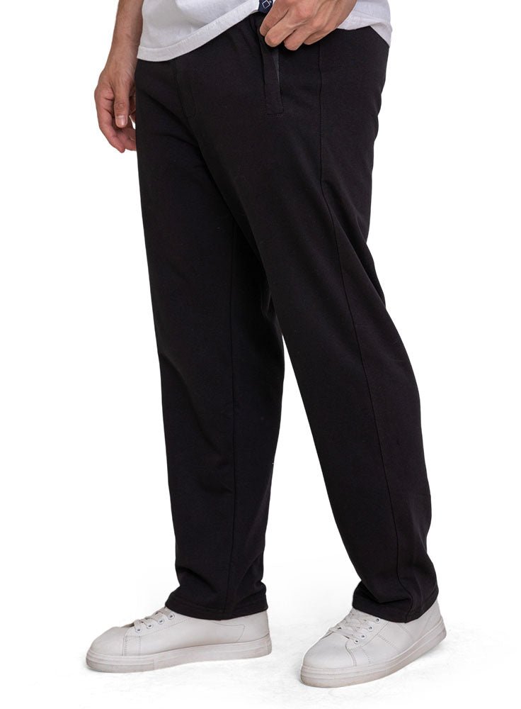 Men'S Pants | Black Wide Leg Melton Pant – Khotwh