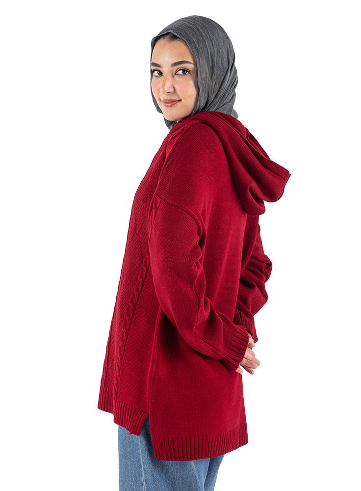 Shop Now Brick Red Plexus Pullover Hoodies For Women Clothing – Khotwh