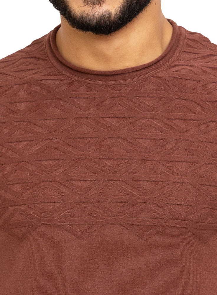 Shirts For Men | Half Patterned White T-Shirt – Khotwh