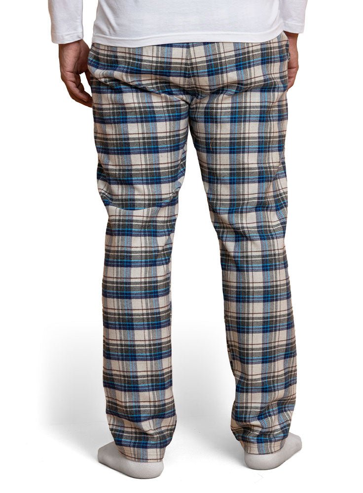 Blue Checkered Home Pants For Men | Comfort Styles. – Khotwh