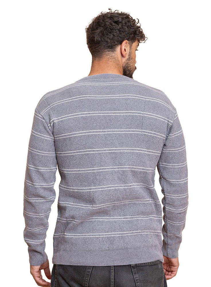 Men Pullovers | Cloud Round Striped Pullover – Khotwh