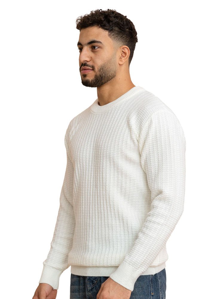 Men Pullovers | Off-White Basic Round Pullover – Khotwh