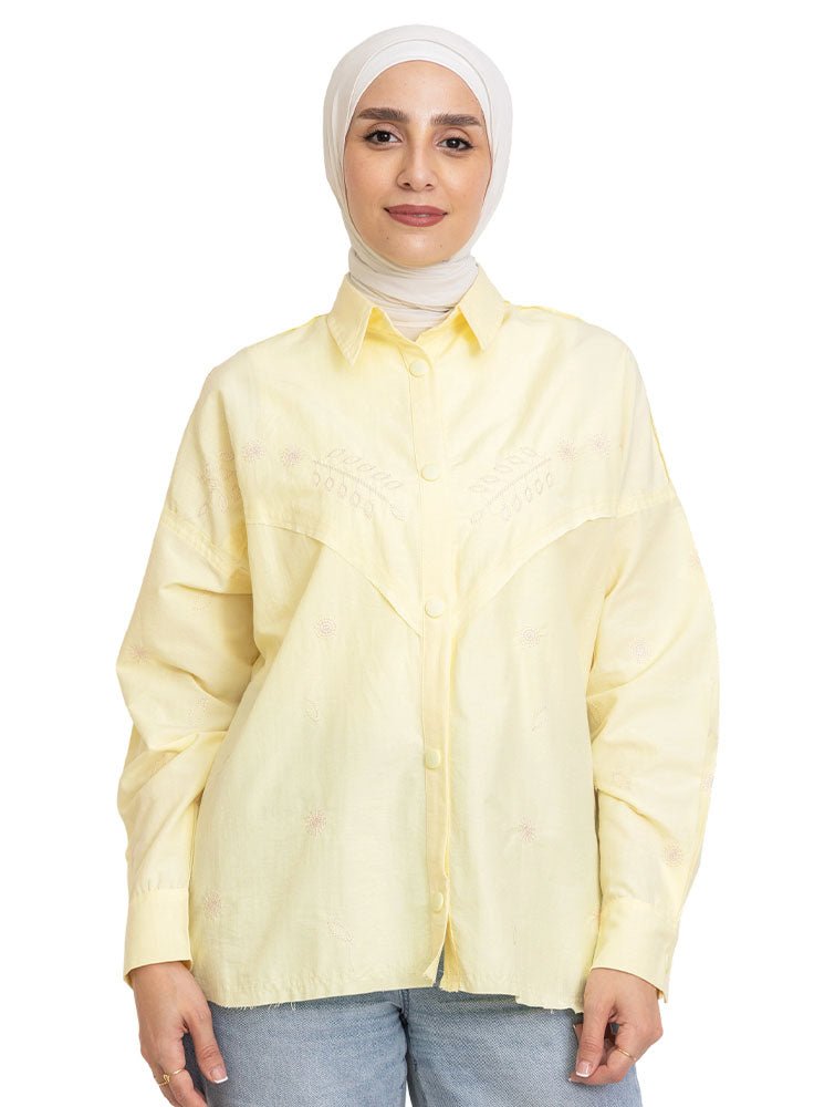 Women Shirts | Pastel Yellow Shirt – Khotwh
