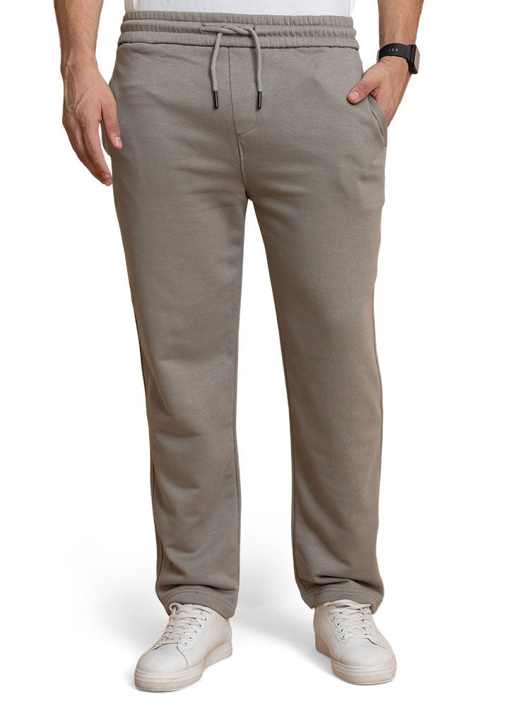 Men Pants | Silver Grey Melton Wide Leg Pants – Khotwh