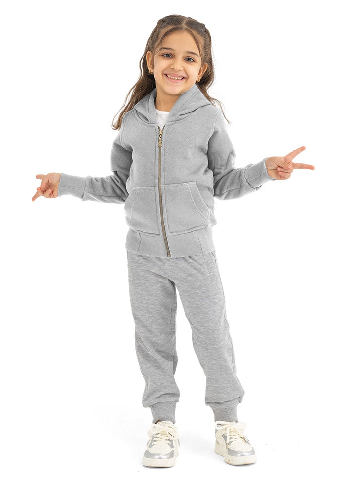 Kids Sweatshirts | Grey Sw Zipper Kids – Khotwh