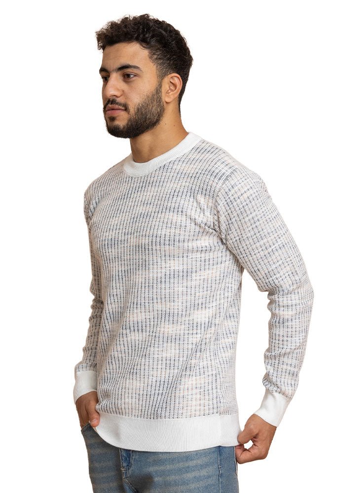 Men Pullovers | White Pullover – Khotwh