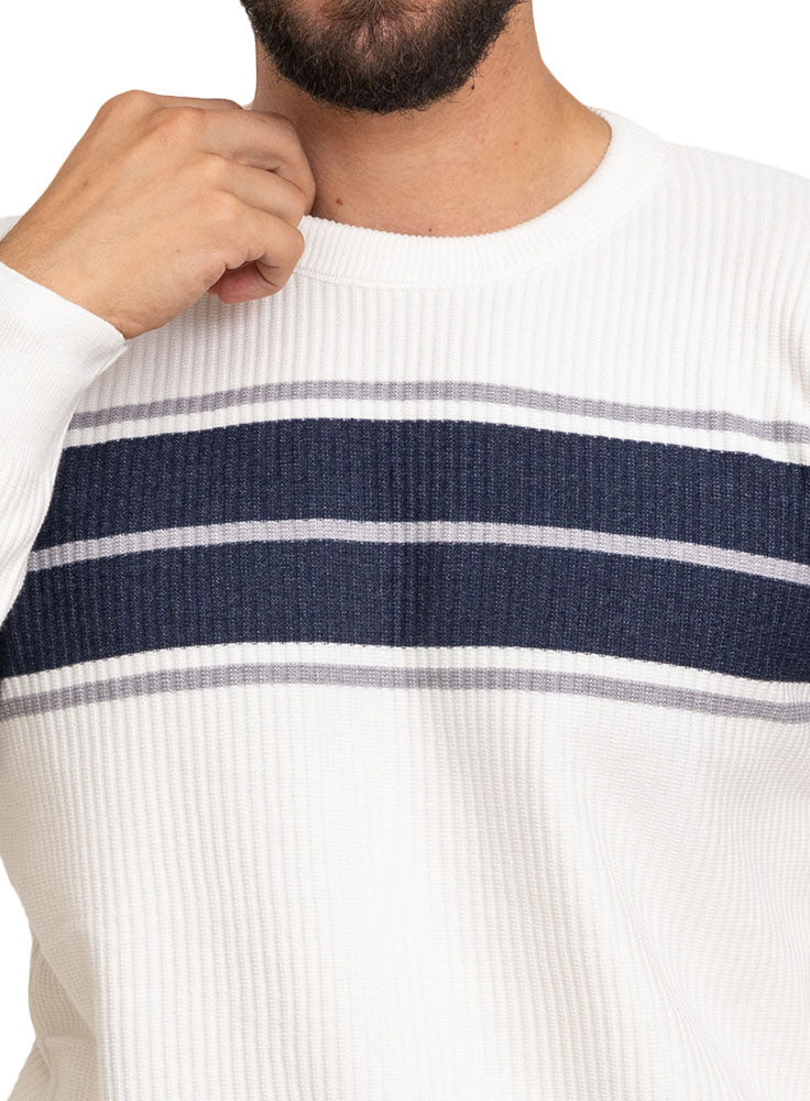 Men'S Pullovers | White Round Pullover – Khotwh